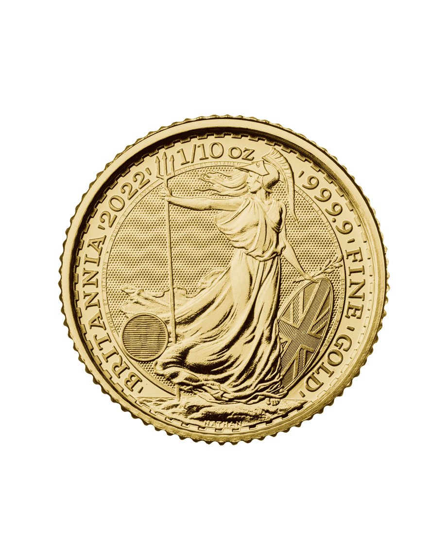 1/10oz Gold Coin Britannia 2022 UK