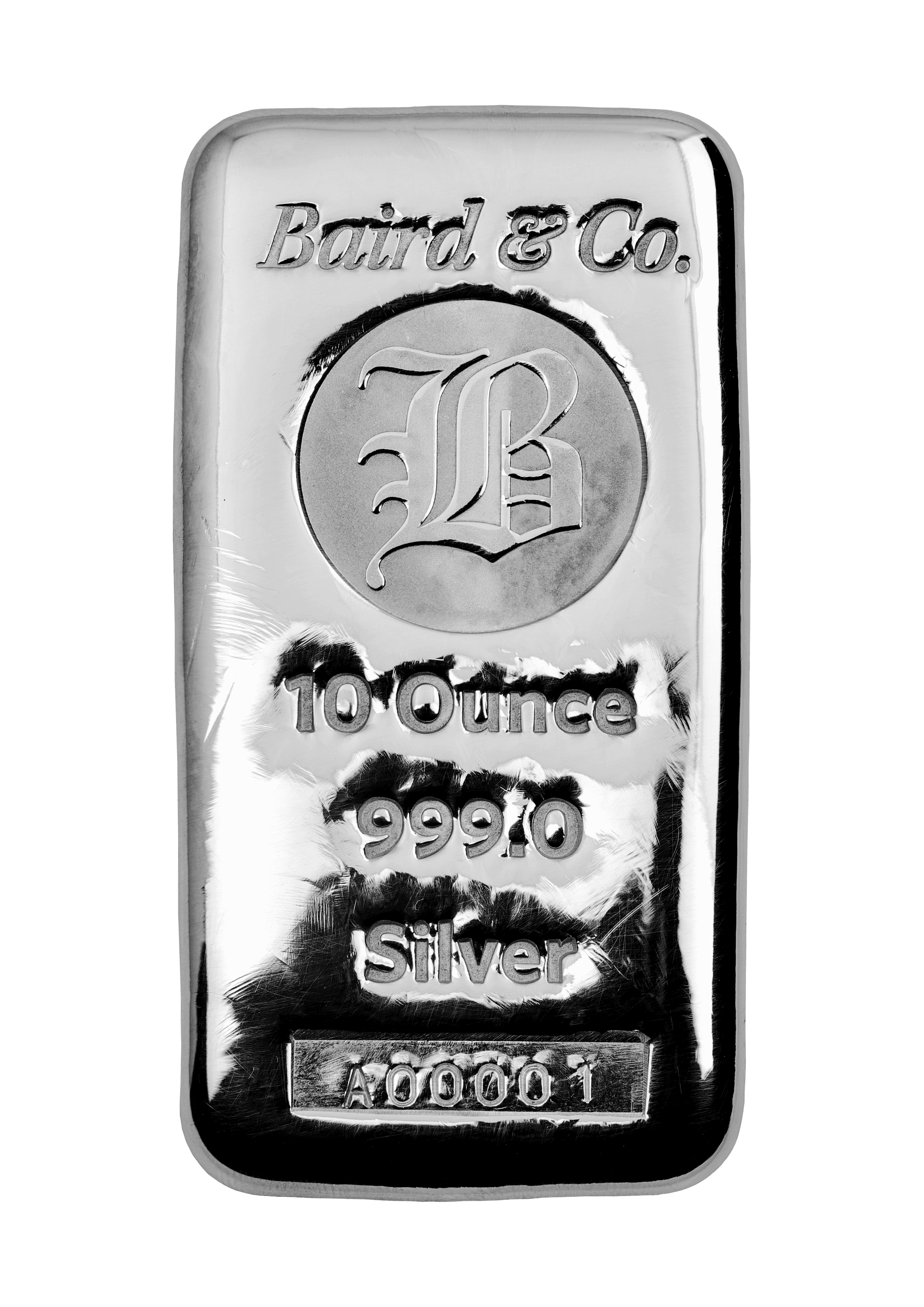 10oz Silver Bar Cast 999