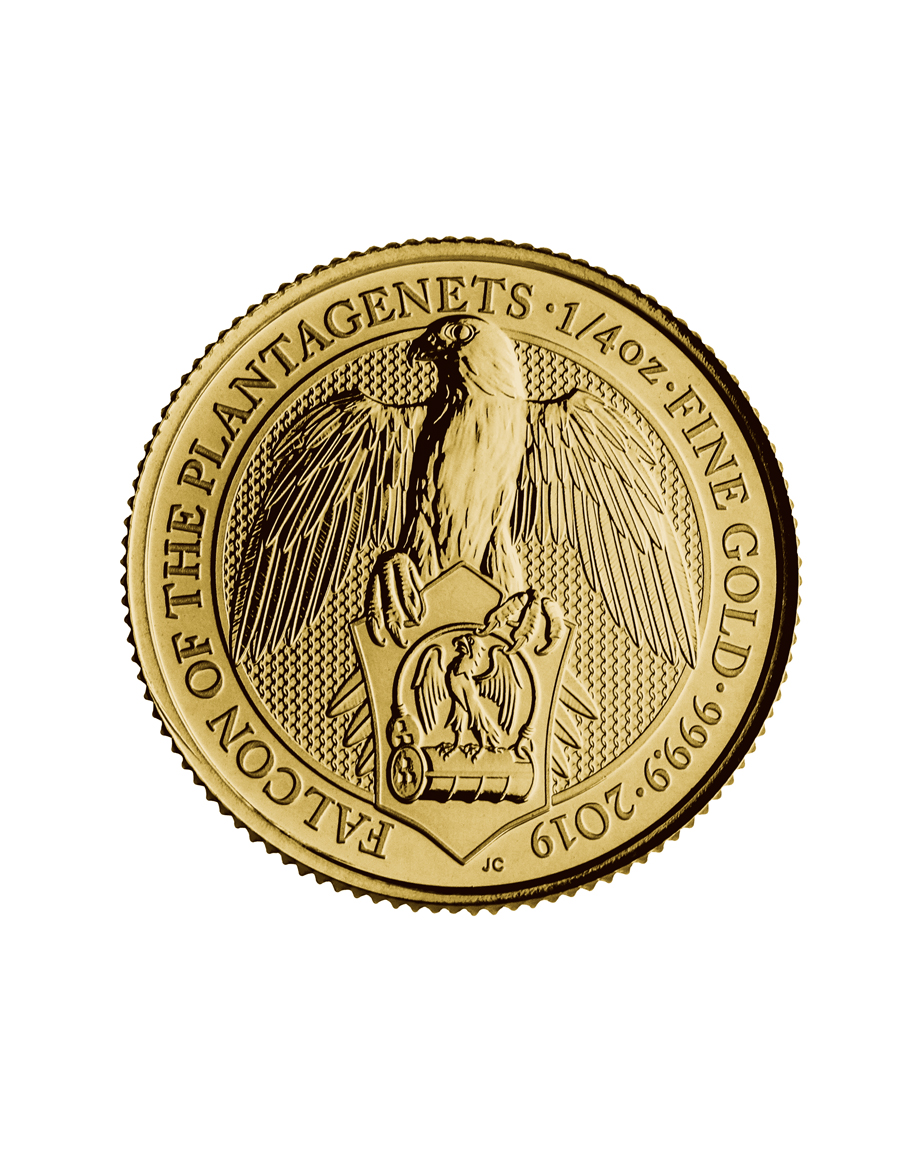 UK 1/4oz Gold Queen's Beast Falcon Coin