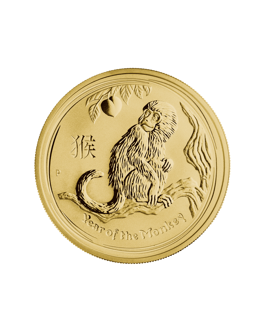 1oz Gold Coin Lunar Monkey Australia