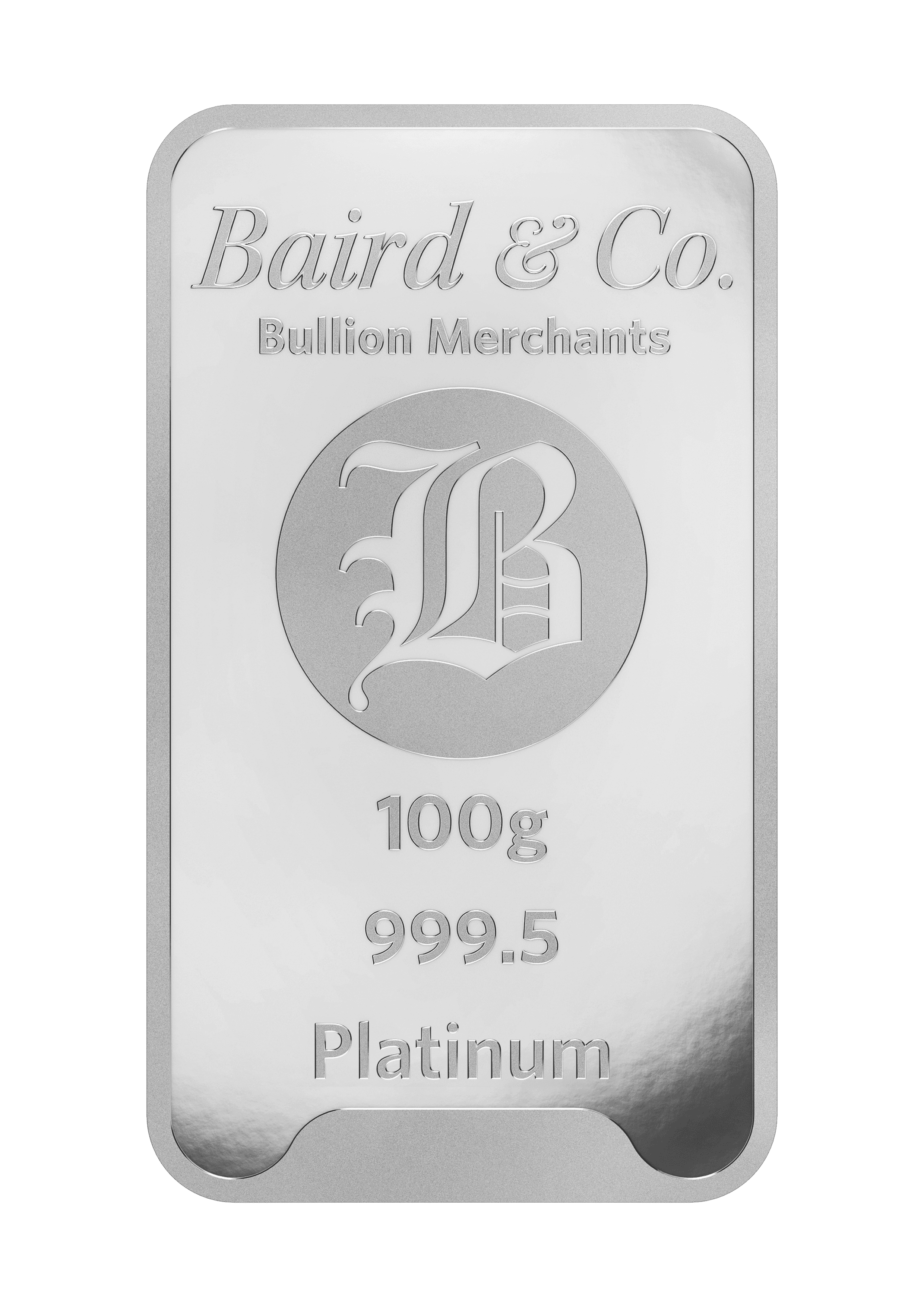 100g Platinum Bar Minted 9995
