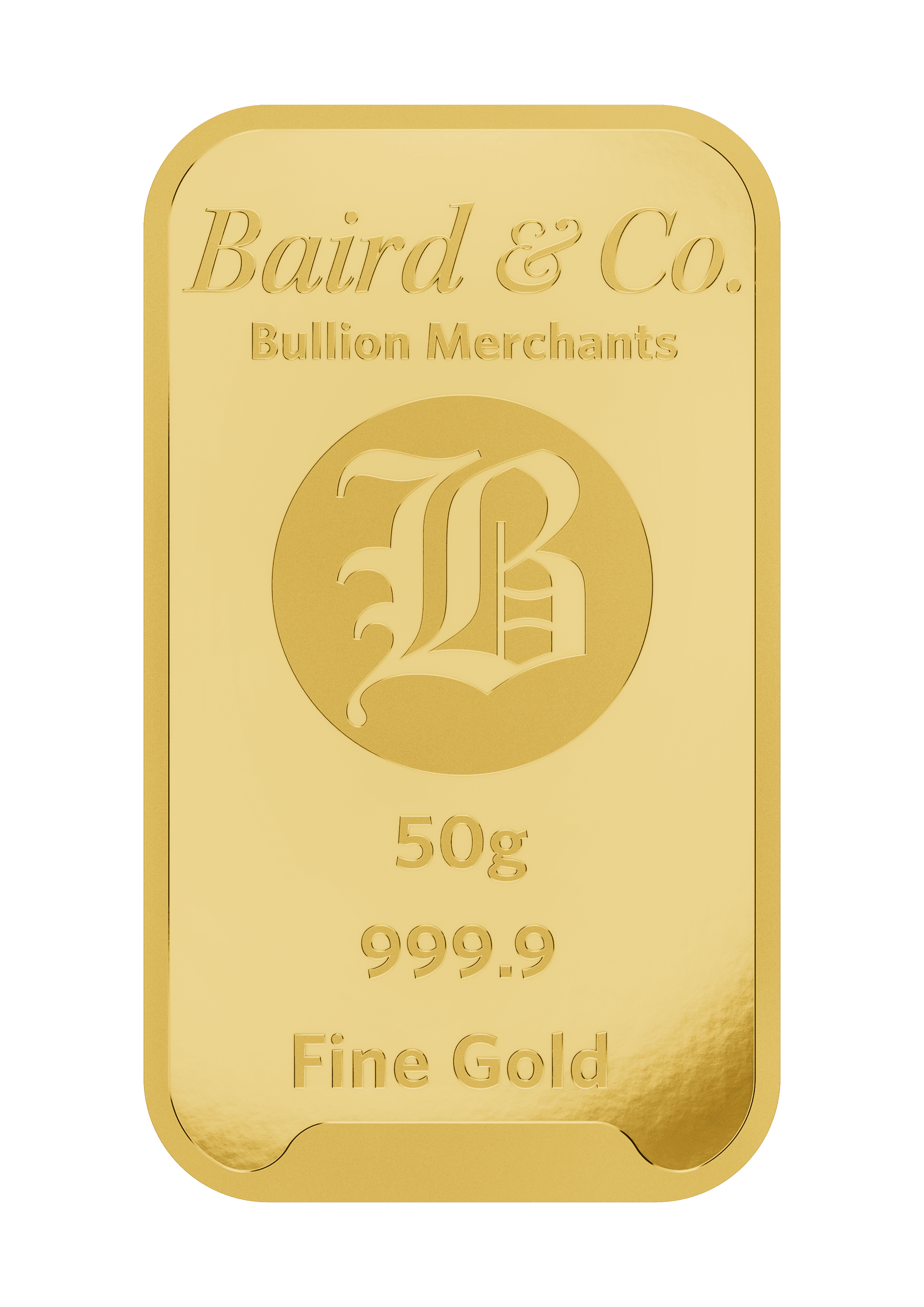 50g Gold Bar Minted 9999