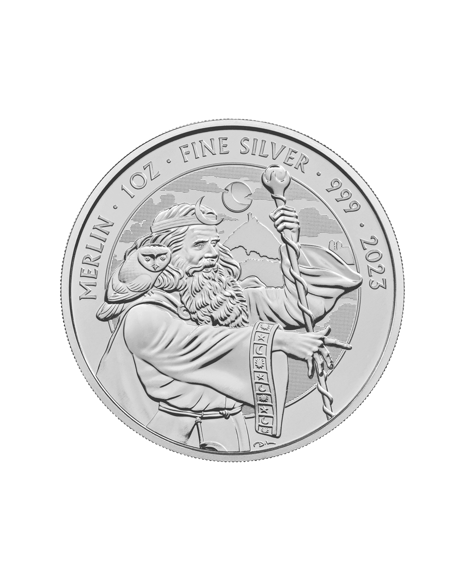 UK 1 oz Silver Merlin Myths & Legends