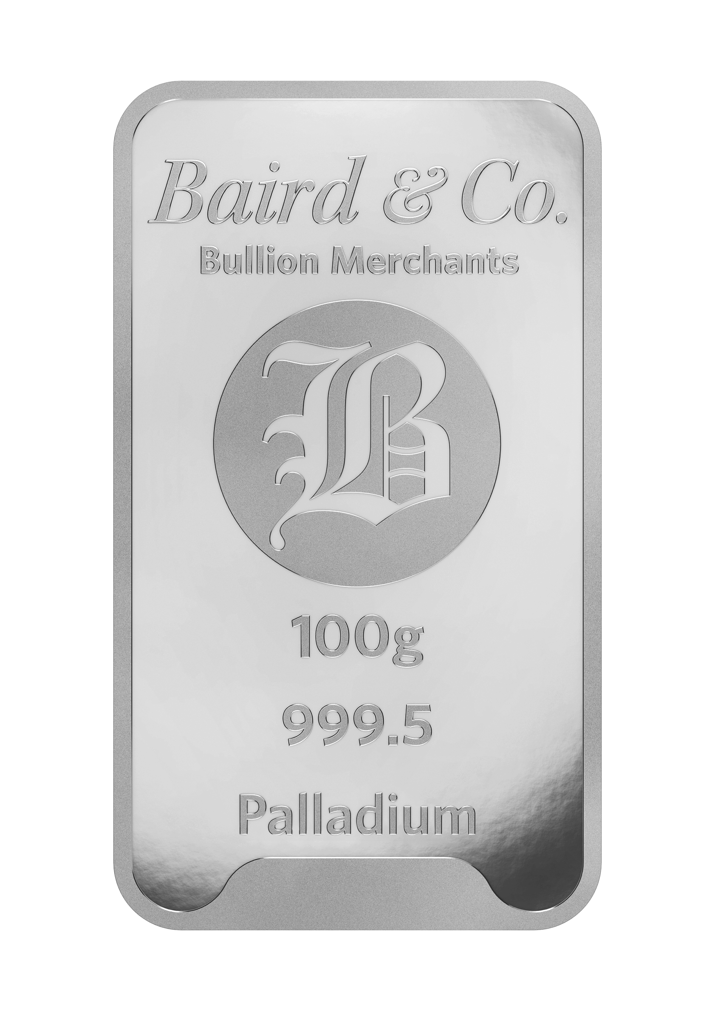 100g Palladium Bar Minted 9995