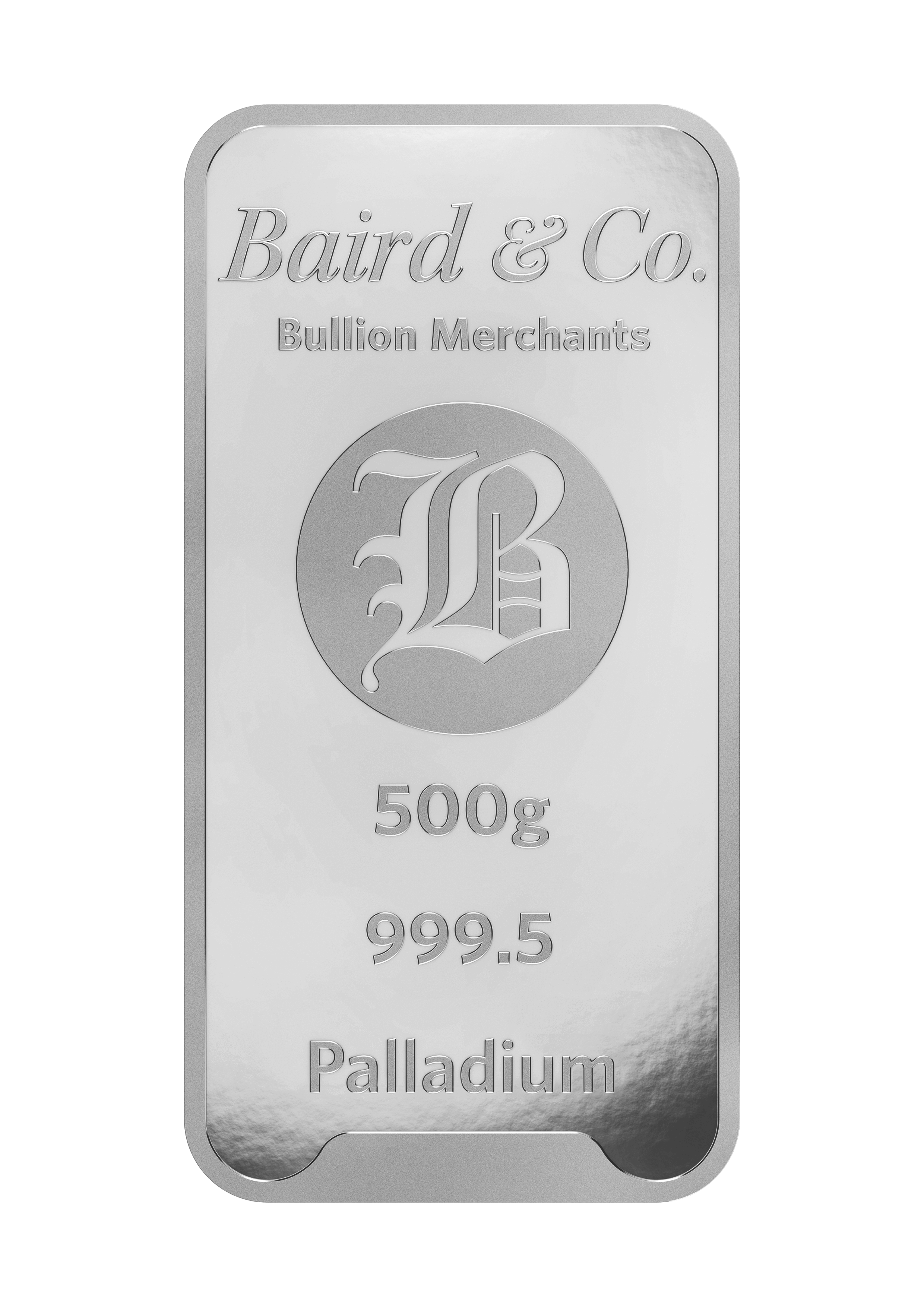 500g Palladium Bar Minted 9995
