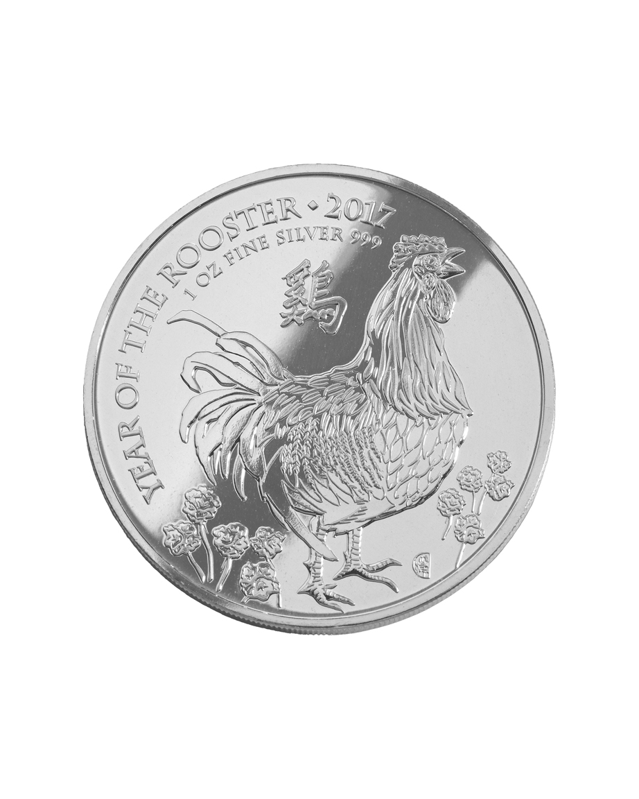1oz Silver Coin Lunar Rooster UK