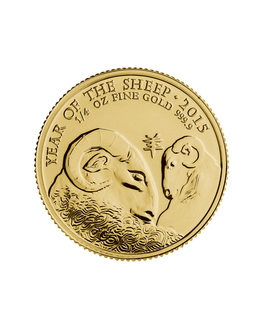 1/4oz Gold Coin Lunar Sheep UK
