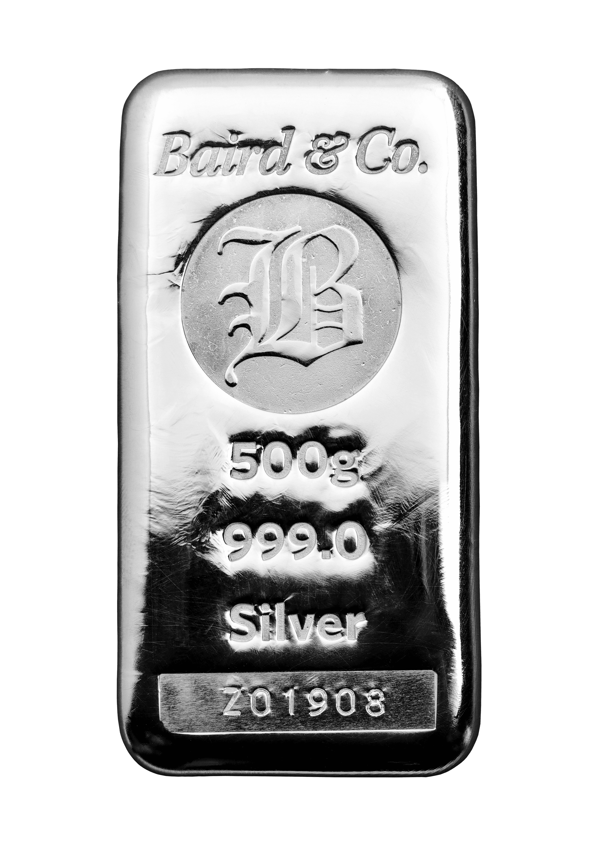 500g Silver Bar Cast 999